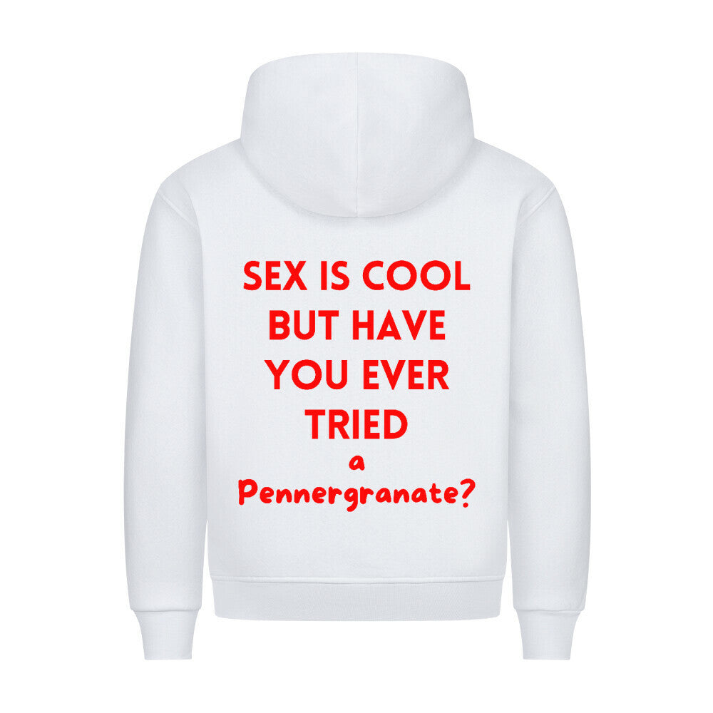 SEX IS COOL PENNERGRANATE - Premium Hoodie Backprint